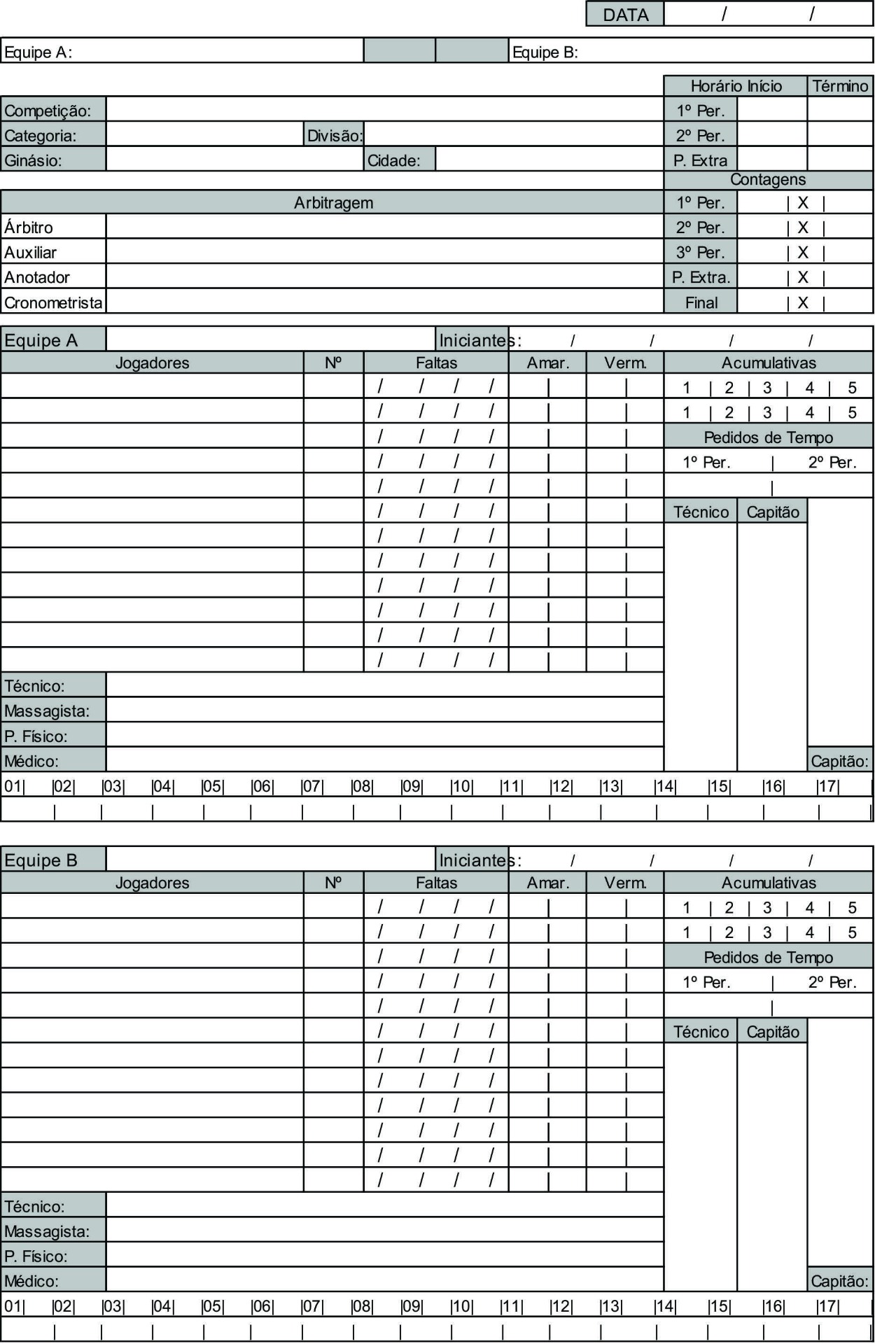 Súmula Adaptada :: Futsalemmovimento